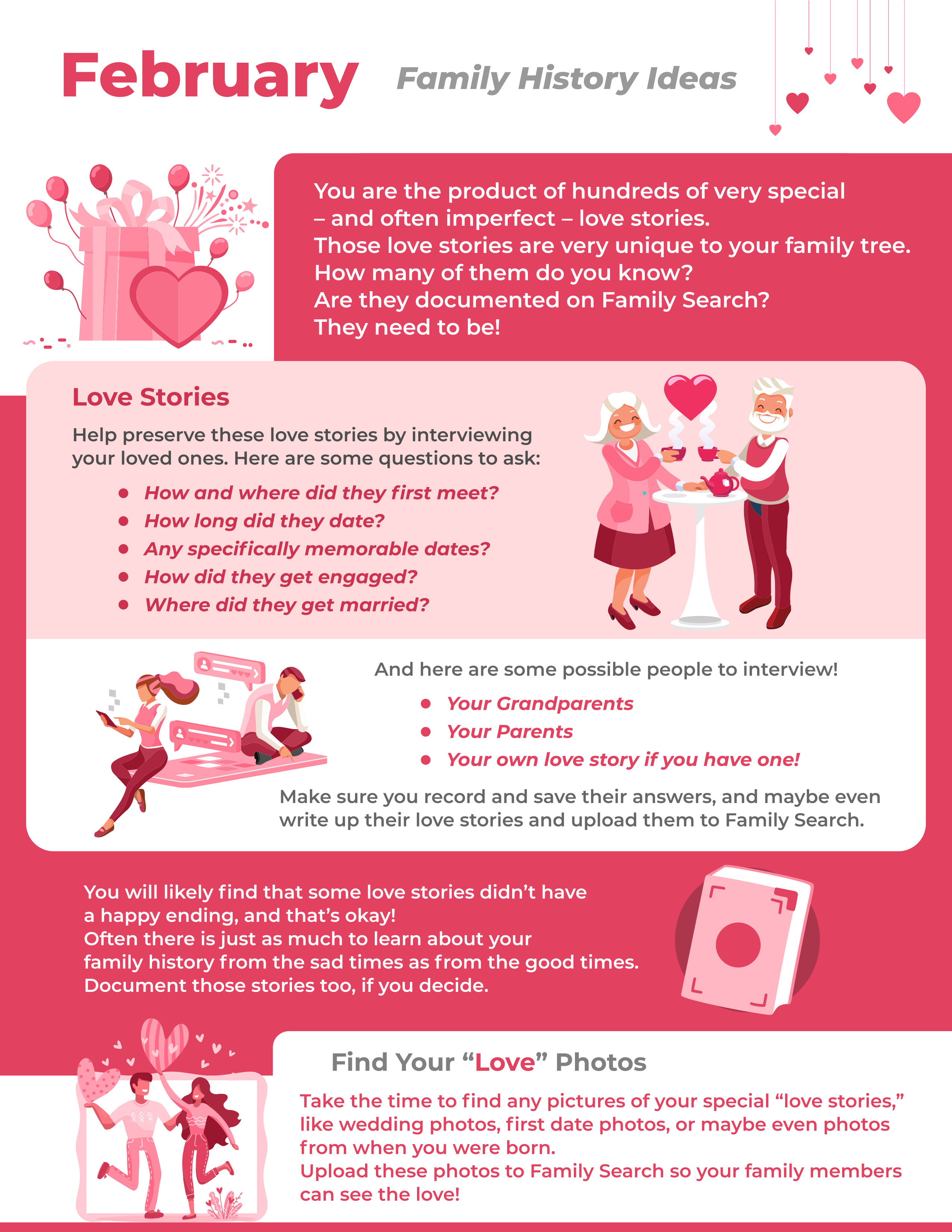 Family History Activity Sheets for Kids and Families · Kenny Eliason